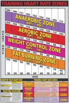 Training Heart Rate Zones Target Aerobic Chart – Buyamag INC