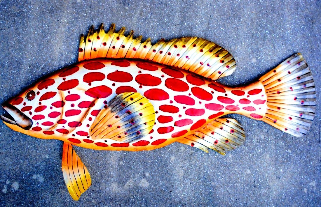 Strawberry Grouper Fish | Sea Marine Replica Buyamag INC